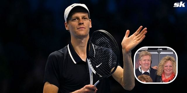 PICTURE: Jannik Sinner’s father Hanspeter and brother Marc make rare ...